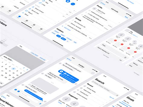 Fragments IOS Wireframe Kit By Pixsellz On Dribbble