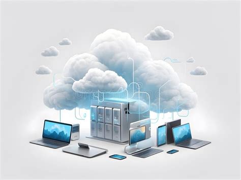 Navigating The Future Remote Data Storage Stock Illustration Illustration Of Concept