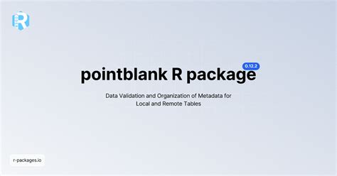 Pointblank R Package Documentation R Packages