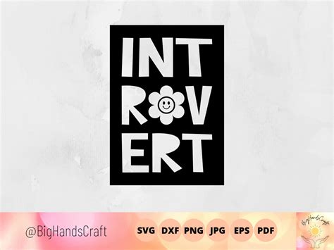 Introvert Svg Introvert Hippie Cut File Anti Social Svg Sarcasm Svg Social Distancing Svg