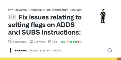 Fix Issues Relating To Setting Flags On ADDS And SUBS Instructions By Isaacy Pull Request