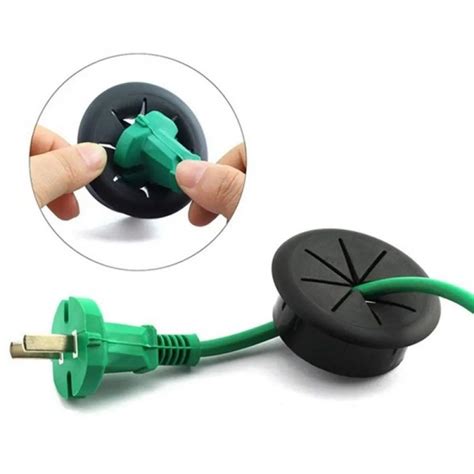 아이베란다 전선캡 케이블 홀 커버 코드 그로밋 Sf 블랙 50mm 아이베란다 공식몰 목재 철물 공구