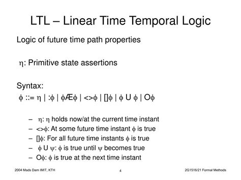 PPT Specification Formalisms Temporal Logic And Automata On Infinite Words PowerPoint