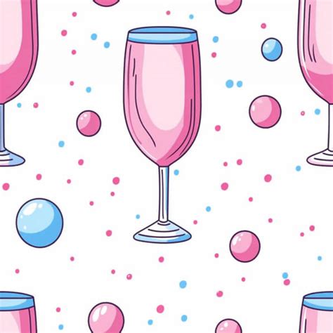 Descarga Patrón De Copas De Champán Juguetonas Patrones En Línea