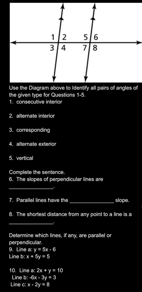 The Given Type For Questions 1 5 1 Consecutive Interior 2 Alternate