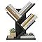 Amazon Com Tajsoon Tree Bookshelf 3 Tier Book Storage Organizer Shelves Desktop Bookshelf