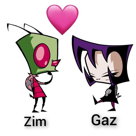 Zim X Gaz Invader Zim Cards Cartoon
