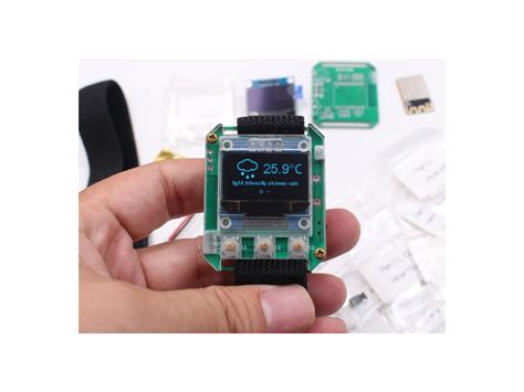 DIY ESP Smartwatch Kit With Weather Forecasting Makerfabs