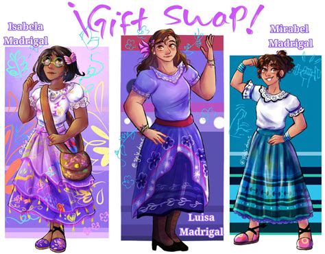 T Swap Isabela Luisa And Mirabel By Yaje Draws On Deviantart
