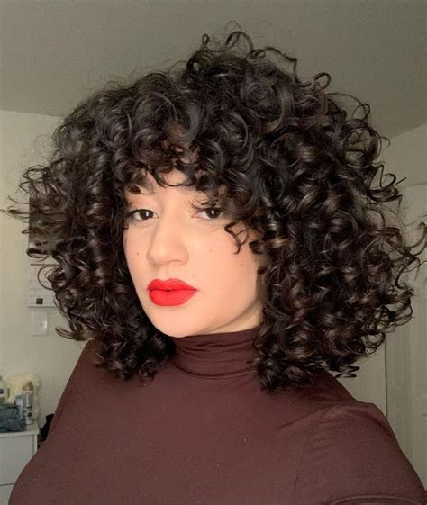 Best Curly Bob With Bangs For The Most Flattering Haircut Hairstyle