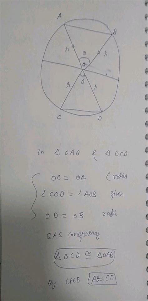 If Two Intersecting Chords Of A Circle Make Equal Angles With The