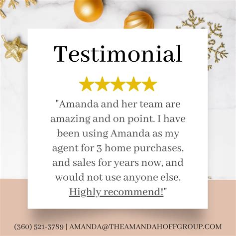 The Amanda Hoff Group On Linkedin Clientreview Clienttestimonial