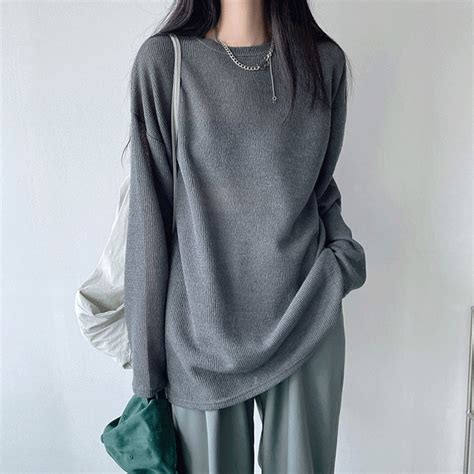 남녀공용~3xl 벌킨 린넨 시스루 썸머 긴팔 오버핏 니트 에이블리