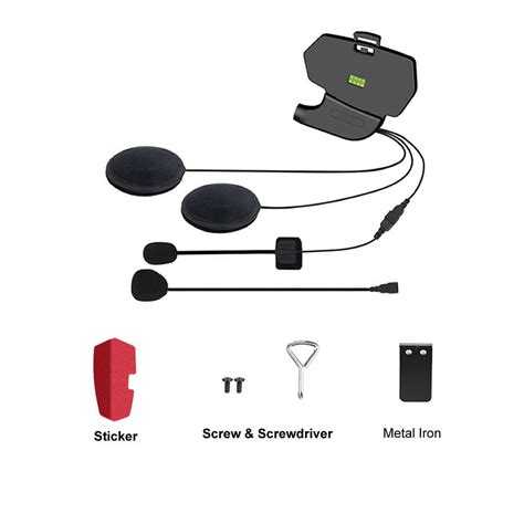 WAYXIN R5/R9 Motorcycle Helmet Intercom Headset With Microphone For Fu ...