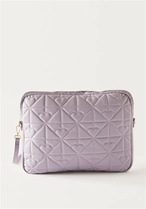 تسوقوا شنطة لابتوب مبطنة بحزام قابل للفصل وسحاب إغلاق من ساشا للنساء