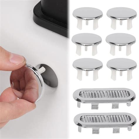 wash basin overflow sink overflow spare cover chrome trim bathroom