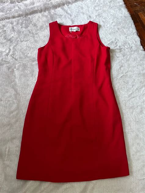 Vanessa Red Dress Women S Fashion Dresses Sets Dresses On Carousell