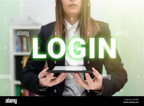 Conceptual Caption Login Business Showcase Process By Which An