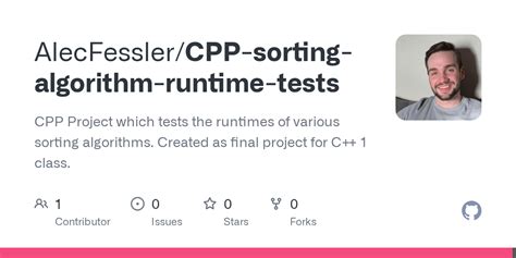 Github Alecfesslercpp Sorting Algorithm Runtime Tests Cpp Project
