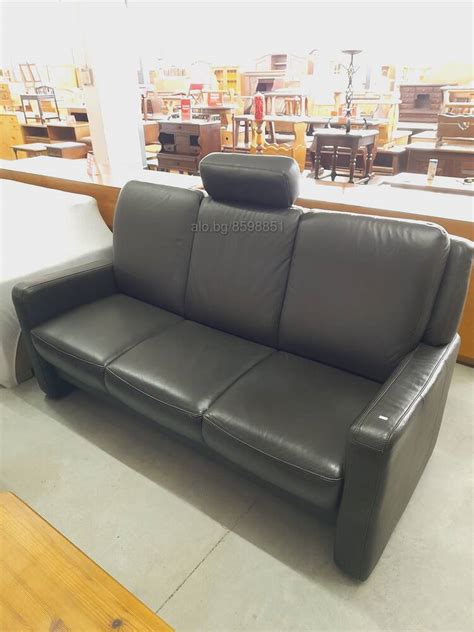 Кожен диван 3 ка Германия Диван Мебели за дома и офиса Сливен Диван Естествена кожа вн