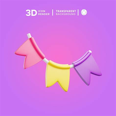 Premium Psd Triangle Flags 3d Illustration Rendering