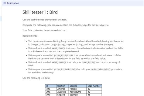 Solved This Question Involves The Programming Language Ruby