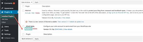 Zoho Mail Plugin For Wordpress