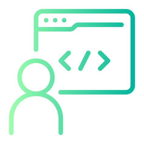 Programmer Generic Gradient Outline Icon Programmer Generic Gradient Outline Icon
