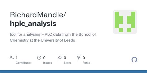 Github Richardmandle Hplc Analysis Tool For Analysing Hplc Data From The School Of Chemistry