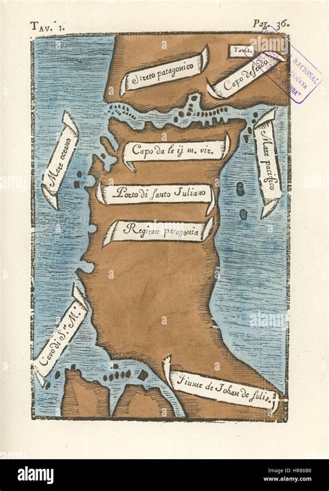 Mappa Dello Stretto Di Magellano Immagini E Fotografie Stock Ad Alta