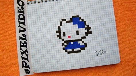 Рисунки по клеточкам в тетради хелло китти