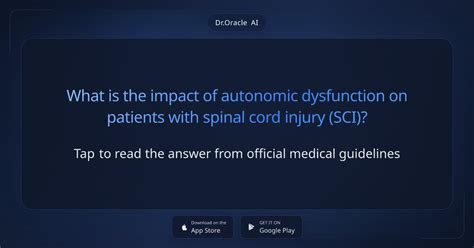 What Is The Impact Of Autonomic Dysfunction On Patients With Spinal