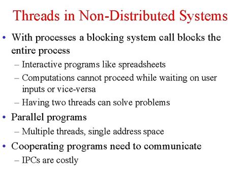 Processes Chapter Processes In Distributed Systems Processes