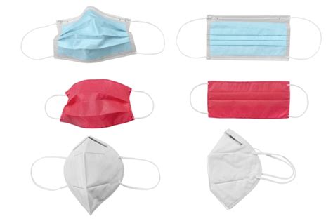 vue du masque facial médical psd gratuite