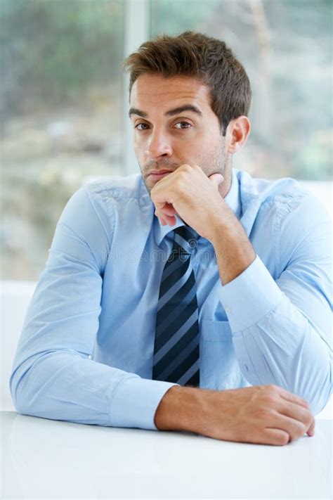 Portrait Thinking And Business With Man Solution And Ideas With Problem Solving Entrepreneur