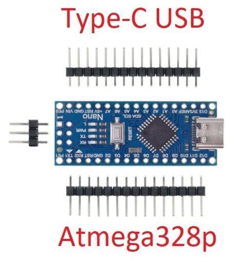 Плата arduino nano v30 С Микроконтроллером atmega328p ch340 Спаянная