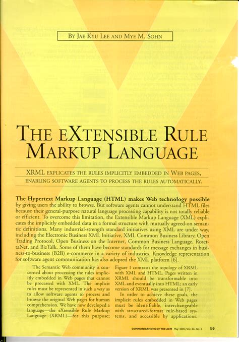 pdf the extensible rule markup language