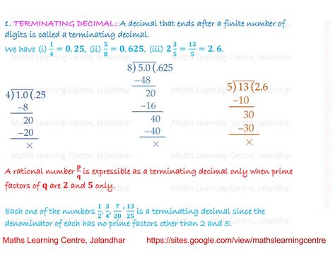 Class 9 Chapter 1 Number Systems Lecture 3 Decimal Representation Of
