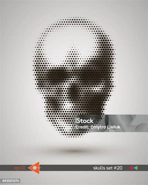 하프톤 두개골 선 사각형 사각형 원 거품 디자인 요소입니다 초대 파티입니다 빌보드 전단지입니다 뮤지컬 포스터입니다 두개골에 대한 스톡 벡터 아트 및 기타 이미지 Istock