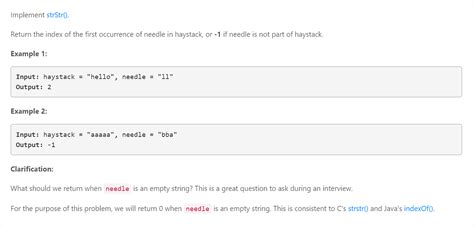 Implement Strstr — Leetcode Problem By Niya Medium
