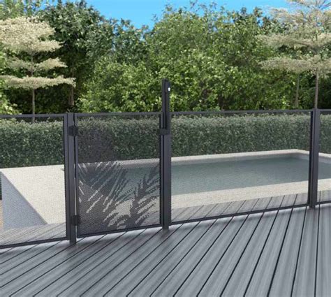 Perforated Pool Fencing 975x1200mm Perforated Pool Fence Gate