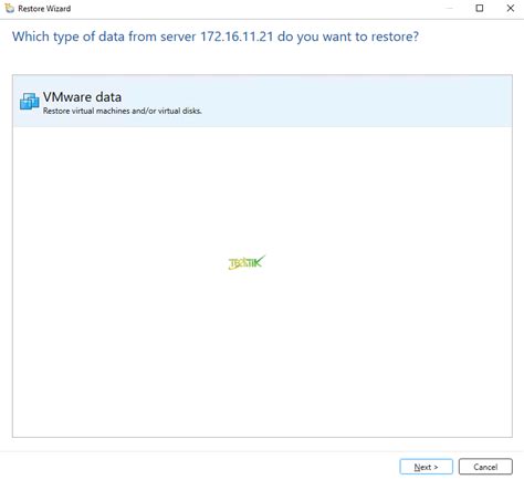 انتقال ماشین مجازی با استفاده از Veritas Backup بین دو سرور Esxi
