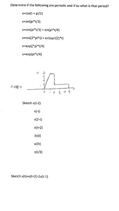 solved determine if the following are periodic and if so