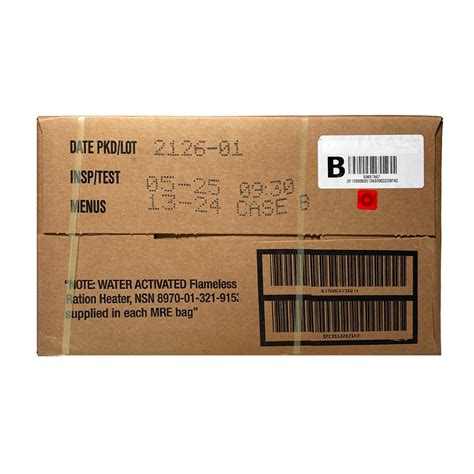 Military Mre Case Certified Ammo Can Man