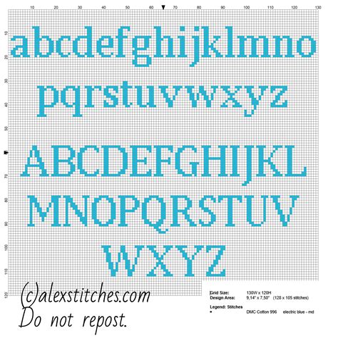 Free Cross Stitch Alphabet Charts Printable Printable Free Templates