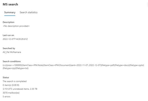 Need Help With A Query In Content Search Microsoft Qanda