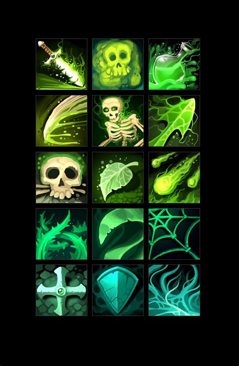 RPG Skills Icons 01 Game Icon Skills Mobile Art