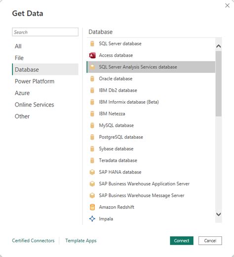 Connect To Analysis Services Data In Power Bi Desktop Power Bi Microsoft Learn