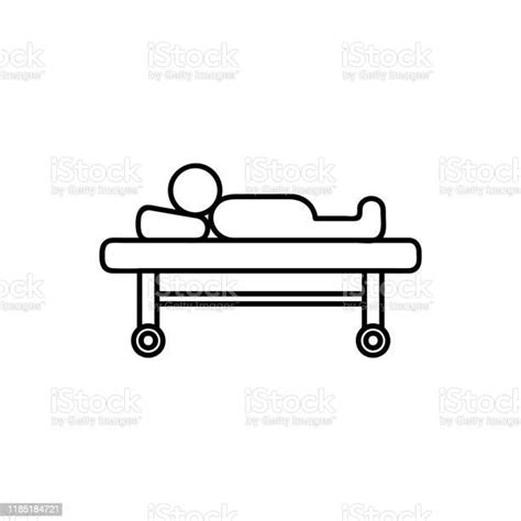 흰색 배경에 침대 아이콘에 질병 의료 개념에서 간단한 요소 그림 침대 아이콘 기호 디자인에 질병 아이콘에 대한 스톡 벡터 아트 및 기타 이미지 Istock