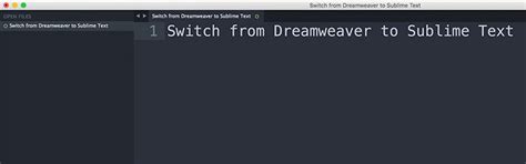 Switch From Dreamweaver To Sublime Philhoyt